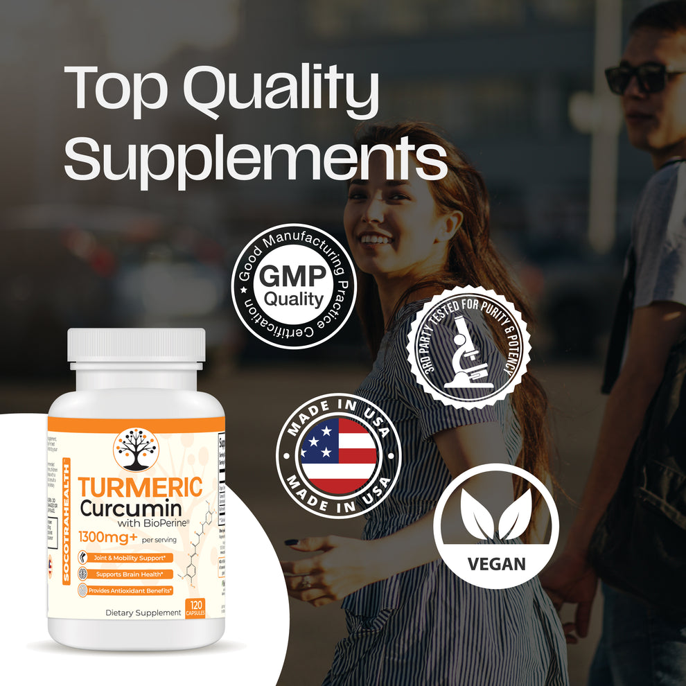 Turmeric Curcumin w/BioPerine – Socotra Health